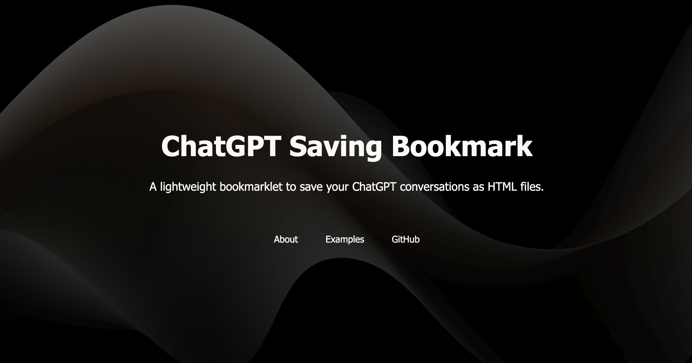 ChatGPT Saving Bookmark
